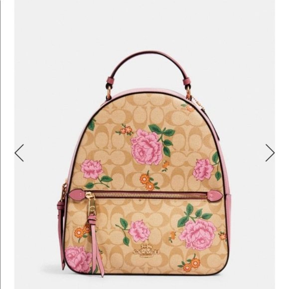 Coach | Bags | Nwt Coach Jordyn Floral Rose Backpack | Poshmark